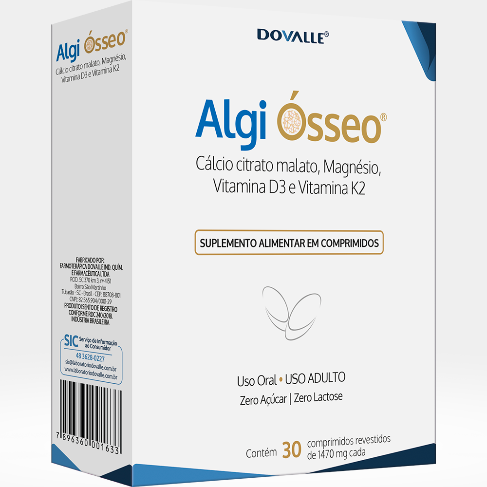 ALGI ÓSSEO - COM 30 COMPRIMIDOS REVESTIDOS 1470MG